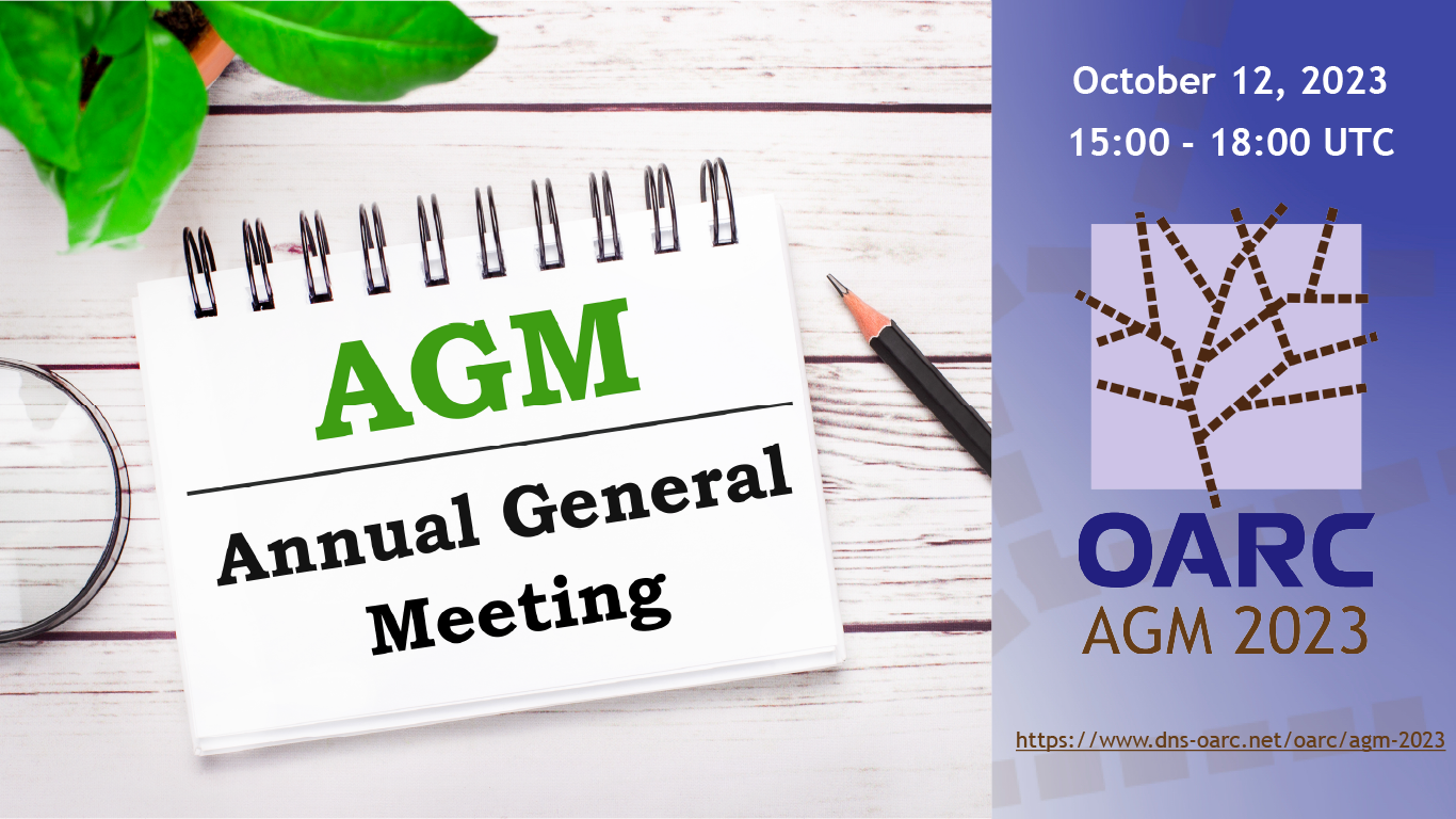 OARC AGM 2023 (12 October 2023): Overview · DNS-OARC (Indico)